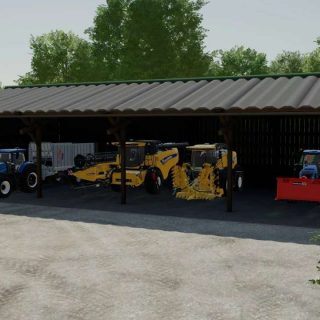 Four-compartment shed v1.0 FS22 Mod | Farming Simulator 22 Mod