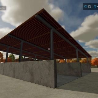 Silo With Roof v1.0 FS22 Mod | Farming Simulator 22 Mod