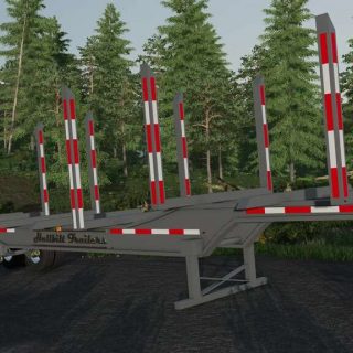 Hallbilt MFG Tri Axle Log Trailer v1.0 FS22 Mod | Farming Simulator 22 Mod