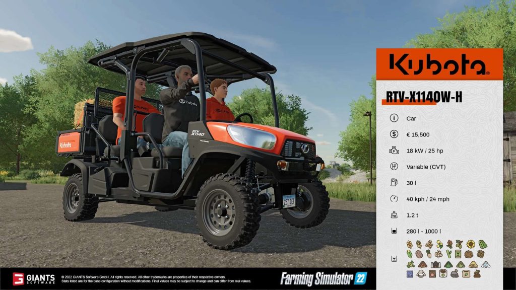 Kubota Pack - Fact Sheet Collection v1.0 Mod | Farming Simulator 22 Mod