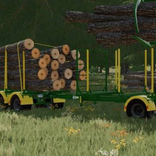 Lizard LT679 Short Log Trailer v1.0 FS22 Mod | Farming Simulator 22 Mod