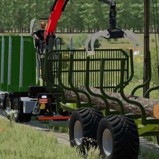 Lizard LT689 Long Log Trailer v1.0 FS22 Mod | Farming Simulator 22 Mod