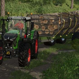 Lizard LT689 Long Log Trailer v1.0 FS22 Mod | Farming Simulator 22 Mod