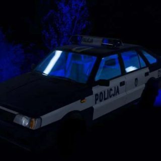 POLONEZ CARO POLICE v1.0 FS22 Mod | Farming Simulator 22 Mod