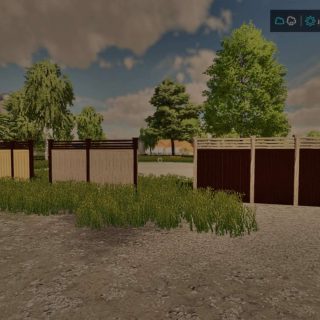 Privacy Fences V1.0 FS22 Mod | Farming Simulator 22 Mod