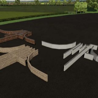 Stone Wall Pack (Prefab) v1.0 FS22 Mod | Farming Simulator 22 Mod