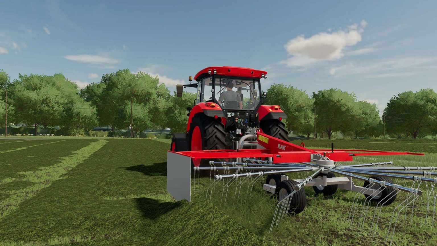 Unia Rak 1.12 windrower v1.0 FS22 Mod | Farming Simulator 22 Mod