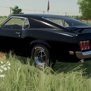 1969 Ford Mustang v1.0 FS22 Mod | Farming Simulator 22 Mod