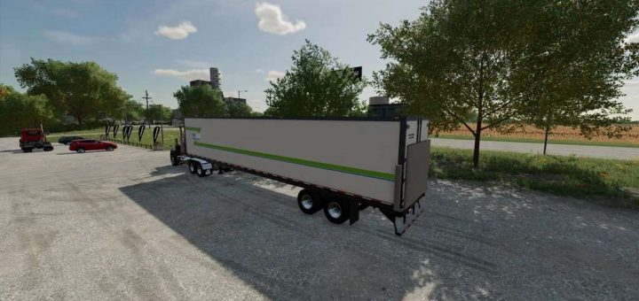 Caravane semi blanche v1.0 FS22 - Farming Simulator 22 Mod | FS22 mod
