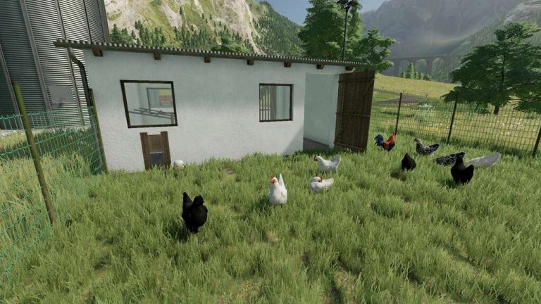 Chicken Barn Small v1.0 FS22 Mod | Farming Simulator 22 Mod