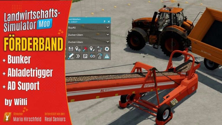 Conveyor belt with load trigger WW v1.0 FS22 Mod | Farming Simulator 22 Mod