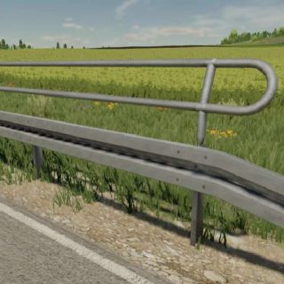 Crash Barrier Type B (Prefab) v1.0 FS22 Mod | Farming Simulator 22 Mod
