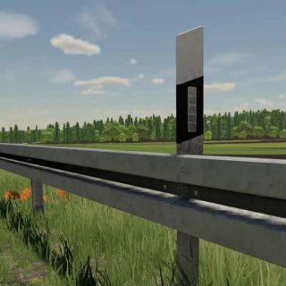 Crash Barrier Type B (Prefab) v1.0 FS22 Mod | Farming Simulator 22 Mod
