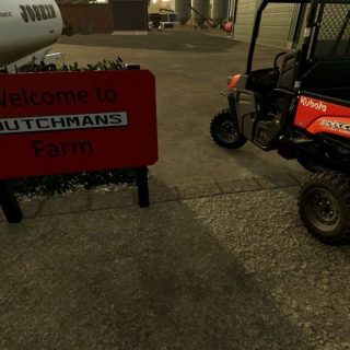 Customizable Farm Sign v1.0 FS22 Mod | Farming Simulator 22 Mod