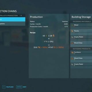 Empty Pallets Production v1.0.3.1 FS22 Mod | Farming Simulator 22 Mod