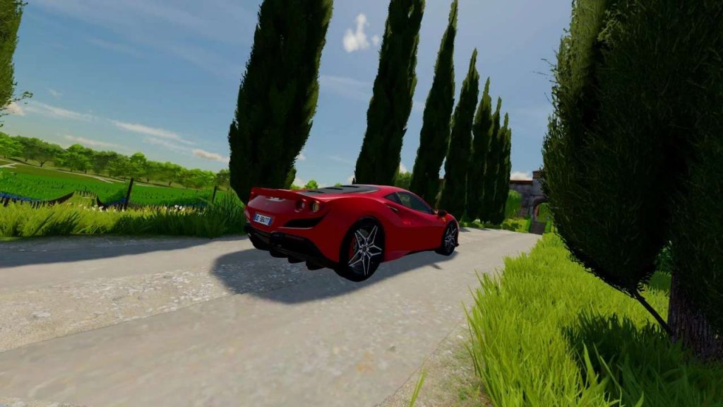 Ferrari F8 Tributo v1.0 FS22 Mod | Farming Simulator 22 Mod