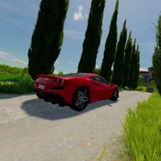 Ferrari F8 Tributo v1.0 FS22 Mod | Farming Simulator 22 Mod