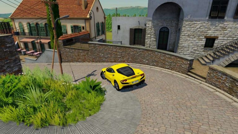 Ferrari F8 Tributo v1.1 FS22 Mod | Farming Simulator 22 Mod