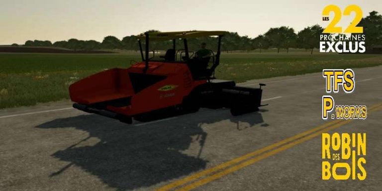 FINISHER VOGELE SUPER 1600 COLAS v1.0 FS22 Mod | Farming Simulator 22 Mod