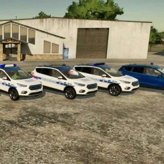 FORD KUGA POLICE MUNICIPALE v1.0 FS22 Mod | Farming Simulator 22 Mod