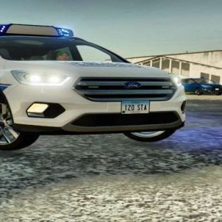 FORD KUGA POLICE MUNICIPALE v1.0 FS22 Mod | Farming Simulator 22 Mod
