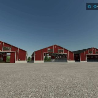 Placeable Large Sheds v1.0 FS22 Mod | Farming Simulator 22 Mod