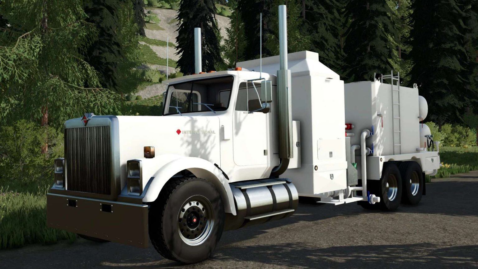 International 9300 Hot oil truck v1.0 FS22 Mod | Farming Simulator 22 Mod