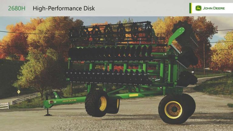 John Deere 2680H High-Performance Disk v1.0 FS22 Mod | Farming ...