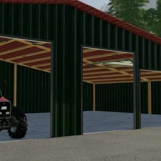 Machineshed With Canopy Roof v1.0 FS22 Mod | Farming Simulator 22 Mod