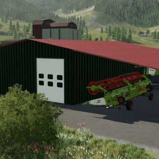 Machineshed With Canopy Roof v1.0 FS22 Mod | Farming Simulator 22 Mod