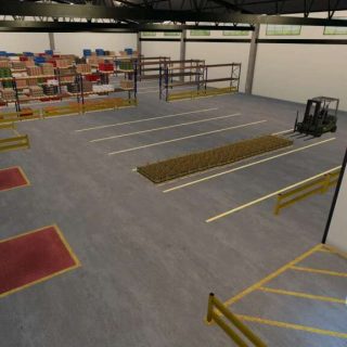 Medium Sized Warehouse v1.0 FS22 Mod | Farming Simulator 22 Mod