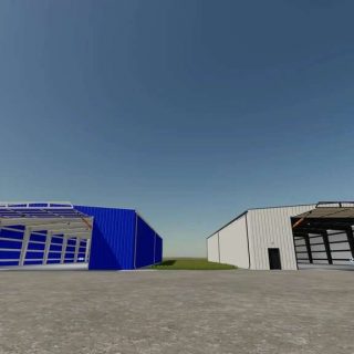 Modern Metal Shed Pack v1.0 FS22 Mod | Farming Simulator 22 Mod