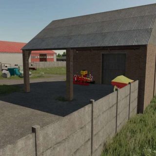Old Brick Barn Pack v1.0 FS22 Mod | Farming Simulator 22 Mod