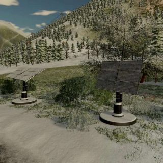 Placeable Solar Panels v1.0 FS22 Mod | Farming Simulator 22 Mod