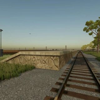 Railside Vehicle Loading Ramp v1.0 FS22 Mod | Farming Simulator 22 Mod