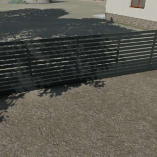 Rustic Brick And Metal Fence v1.0.0.1 FS22 Mod | Farming Simulator 22 Mod