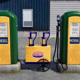 Vintage Fuel Pump v1.0 FS22 Mod | Farming Simulator 22 Mod