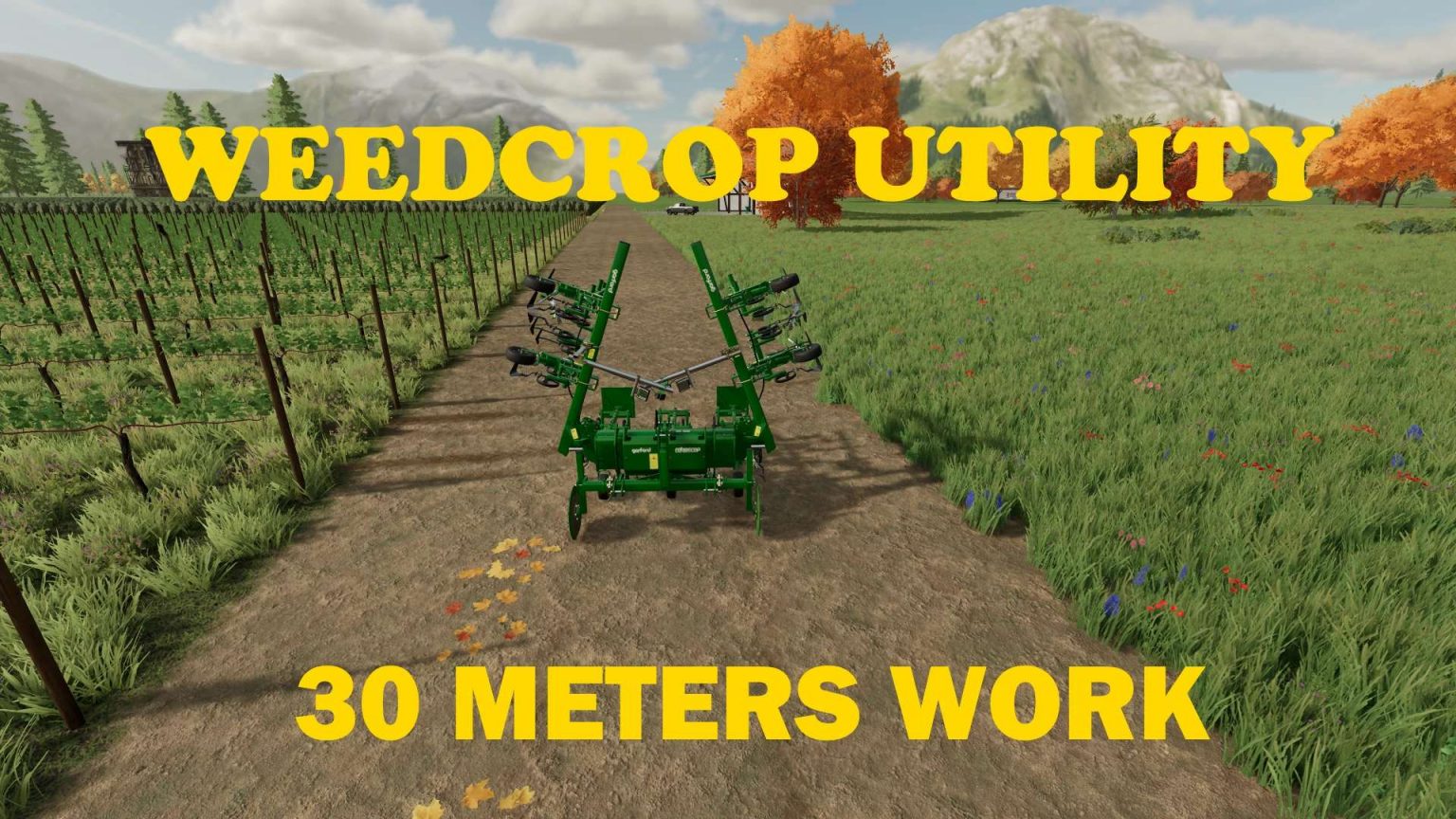 WeedCrop Utility v1.0 FS22 Mod | Farming Simulator 22 Mod