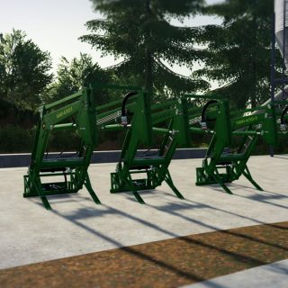 Old John Deere Frontloaders Pack V1.0 FS22 Mod | Farming Simulator 22 Mod