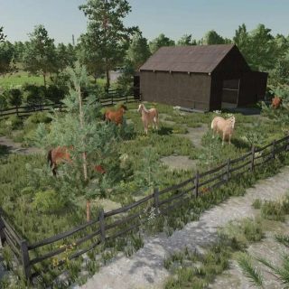 A Small Horse Stable v1.0 FS22 Mod | Farming Simulator 22 Mod