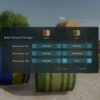 Bale Texture Changer v1.0 FS22 Mod | Farming Simulator 22 Mod