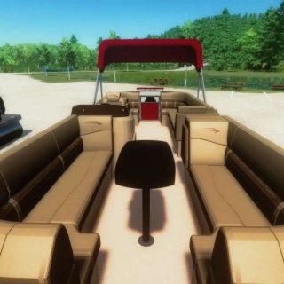 Bennington Pontoon Boat v2.0 FS22 Mod | Farming Simulator 22 Mod