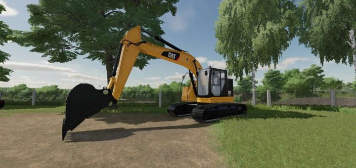 CAT 420F Backhoe Loader v1.0 FS22 - Farming Simulator 22 Mod | FS22 mod