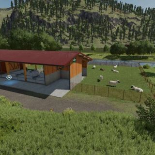 Extra Large Sheep Barn Pack v1.0 FS22 Mod | Farming Simulator 22 Mod