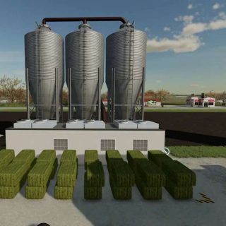 Fermenter and grass drying v1.0 FS22 Mod | Farming Simulator 22 Mod