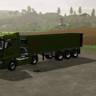 Fliegl ASS298 Tridem 3-axle walking floor trailer v1.0 FS22 Mod ...