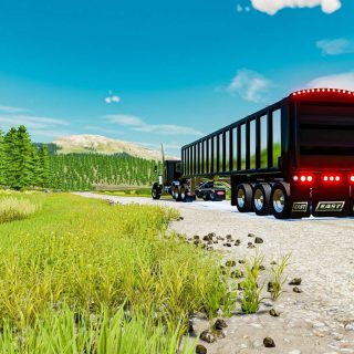Frameless end dump trailer v1.0 FS22 Mod | Farming Simulator 22 Mod