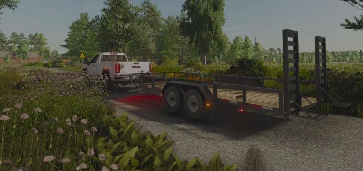 TRAILER WITH FORKLIFT V1.0.0.1 FS22 - Farming Simulator 22 Mod | FS22 mod