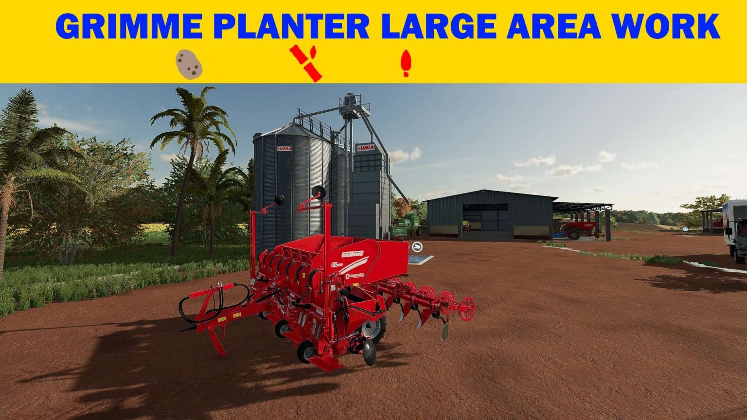 Grimme Large Planter Facility v1.0 FS22 Mod | Farming Simulator 22 Mod