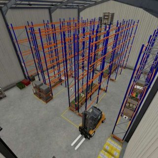 High Rack Warehouse v1.0 FS22 Mod | Farming Simulator 22 Mod